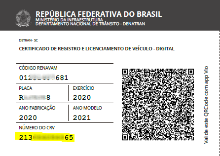 Como localizar o Código do CRV, Código de Segurança do CRV e Código do ...